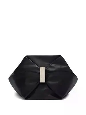 Attico Large La Scoop Shoulder Bag - Black