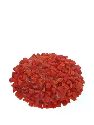 Vintage Oval Coral-embellished Brooch In Gold-tone
