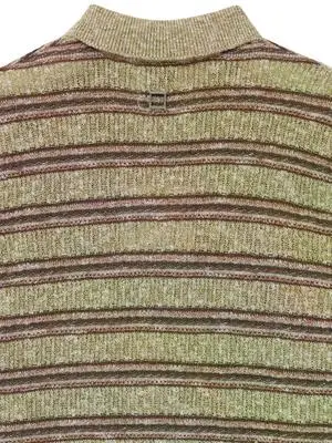 WOOYOUNGMI Striped Short-sleeve Cardigan