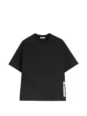 JIL SANDER Logo-print Cotton T-shirt - Black