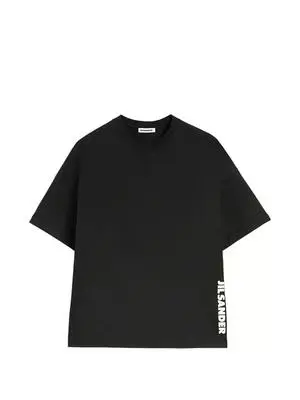 JIL SANDER Logo-print Cotton T-shirt - Black