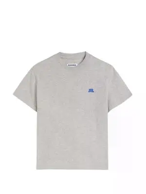 JIL SANDER Logo Detail Crewneck T-shirt - Grey