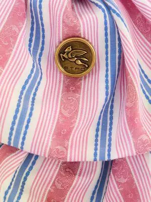 Etro Striped Jacquard Cotton Scrunchie