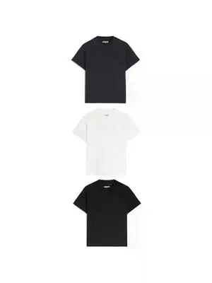 JIL SANDER Crew Neck Short Sleeve T-shirt - Black