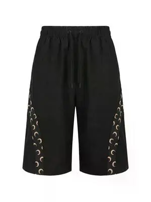 MARINE SERRE Moon Print Swim Shorts - Black