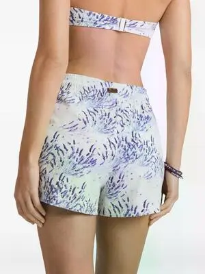 Vilebrequin Lavender Print Drawstring Swim Shorts