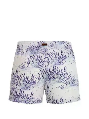 Vilebrequin Lavender Print Drawstring Swim Shorts