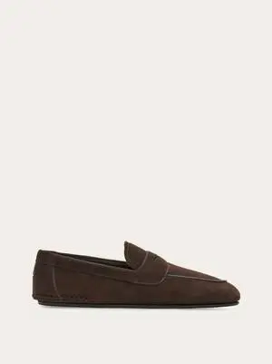 FERRAGAMO Suede Loafer - Brown