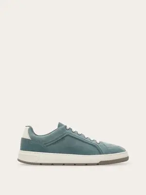 FERRAGAMO Suede Low Top Sneakers - Green