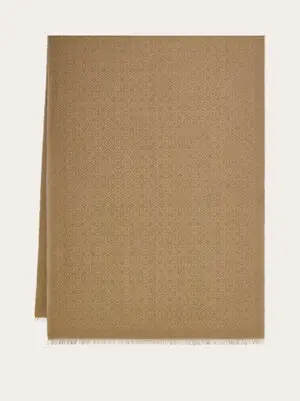 FERRAGAMO Logo Embellished Stole - Beige