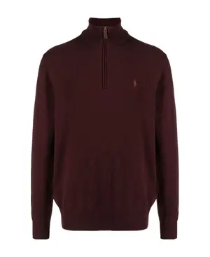 Polo Ralph Lauren Knitted Jumper With Embroidered Pony - Black