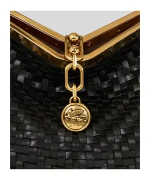 Etro Woven Shoulder Bag - Black
