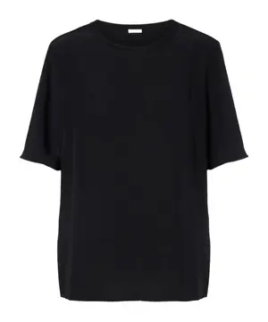 JOSEPH Rubin Silk Crêpe De Soie T-shirt - Black