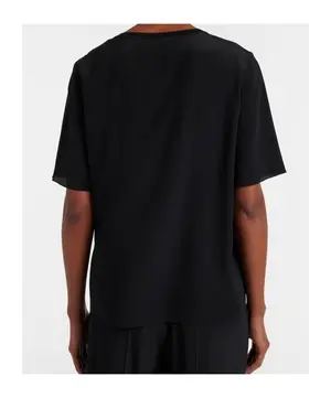 JOSEPH Rubin Silk Crêpe De Soie T-shirt - Black