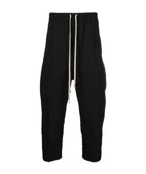 Rick Owens Astaires Drawstring Cropped Trousers