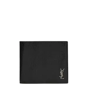 Saint Laurent Tiny Cassandre East/west Wallet - Black