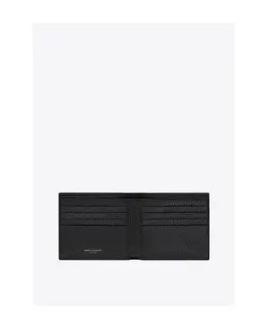 Saint Laurent Tiny Cassandre East/west Wallet - Black
