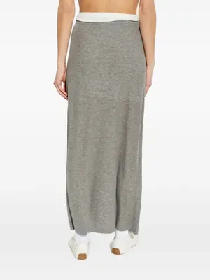 SAMSOE SAMSOE Ribbed Knit Maxi Skirt