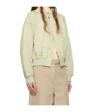 Burberry Quilted Buttoned Bomber Jacket - No