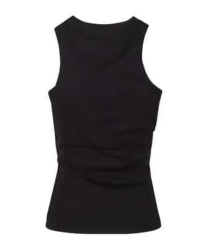 Patrizia Pepe Double-layered Tank Top - Black