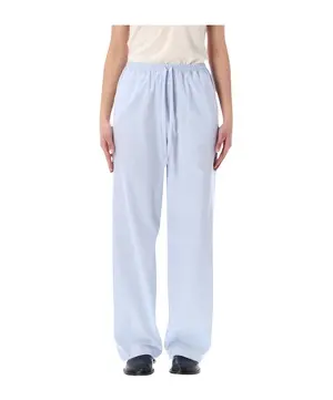 Loulou De Saison Sero Cotton Poplin Trousers - Blue