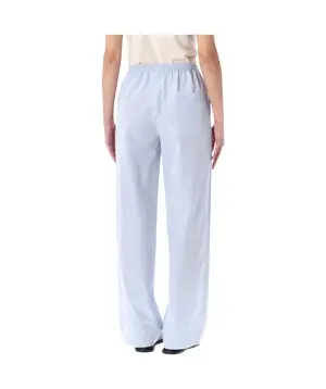 Loulou De Saison Sero Cotton Poplin Trousers - Blue