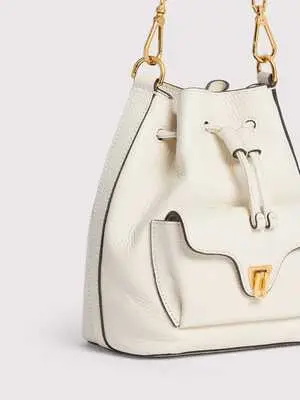COCCINELLE Small Beat Generation Bucket Bag - Pearl