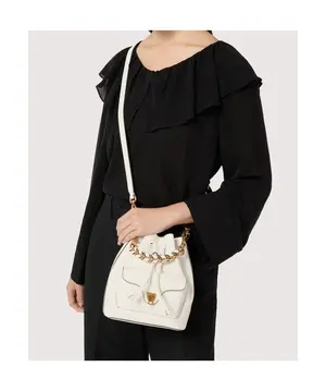 COCCINELLE Small Beat Generation Bucket Bag - Pearl