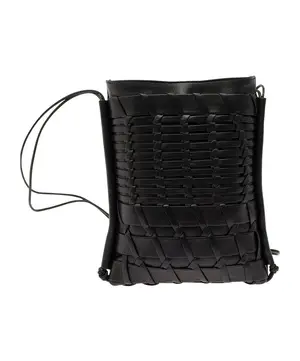 Hereu Trena Interwoven Crossbody Bag - Black