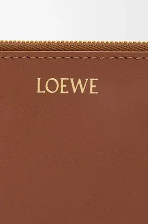 Loewe Knot Coin Cardholder In Shiny Nappa Calfskin - Brown