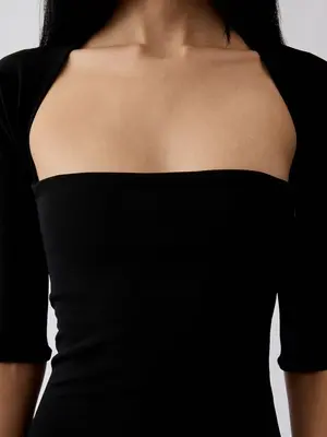 Jacquemus The Bolero Maxi Dress - Black