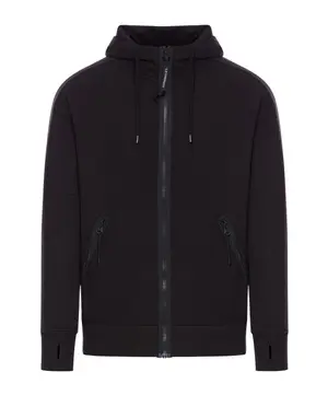 C.P. COMPANY Goggles Detailed Drawstring Zip-up Hoodie