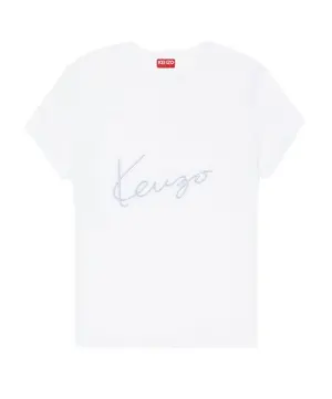 Kenzo Embroidered Logo T-shirt - Off-white