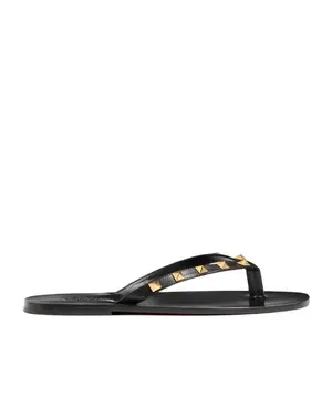 Valentino Garavani Gold Tone Sandals For Men