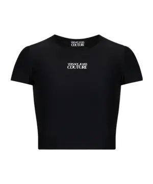 Versace Cropped Logo T-shirt