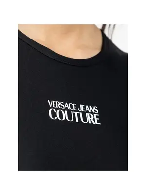 Versace Cropped Logo T-shirt