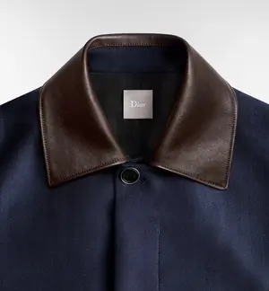 Dior Long-sleeved Leather Collar Jacket