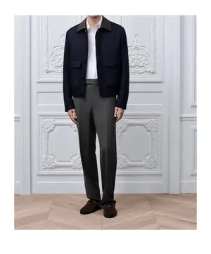 Dior Long-sleeved Leather Collar Jacket