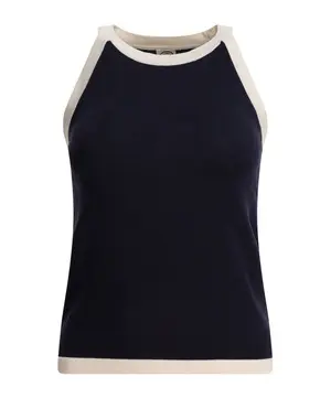 INES DE LA FRESSANGE PARIS Sleeveless Top With Contrasting Edges