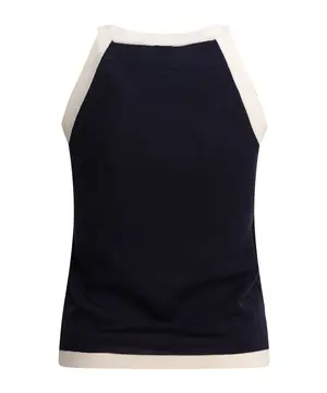 INES DE LA FRESSANGE PARIS Sleeveless Top With Contrasting Edges