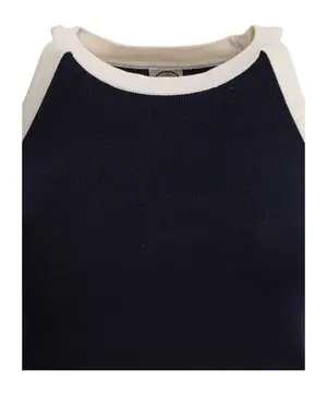 INES DE LA FRESSANGE PARIS Sleeveless Top With Contrasting Edges