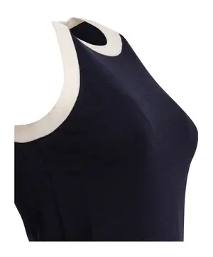 INES DE LA FRESSANGE PARIS Sleeveless Top With Contrasting Edges