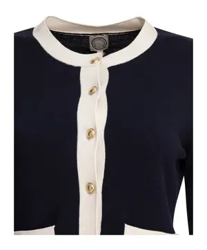 INES DE LA FRESSANGE PARIS Buttoned Knit Cardigan