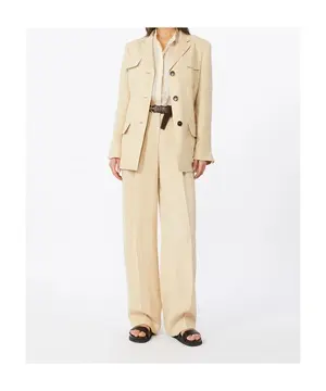 Max Mara Long Sleeve Shirt With Jeweled Cufflinks