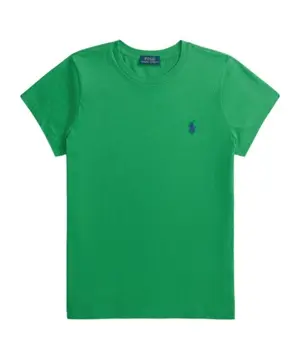 Ralph Lauren Slim Fit Knit T-shirt With Logo - Green