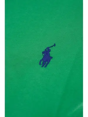 Ralph Lauren Slim Fit Knit T-shirt With Logo - Green