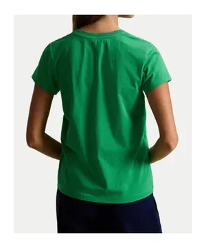 Ralph Lauren Slim Fit Knit T-shirt With Logo - Green