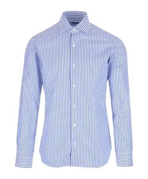 BARBA NAPOLI Culto Straight-hem Pintriped Shirt