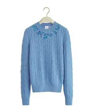 Dior Embroidered Crew Neck Sweater