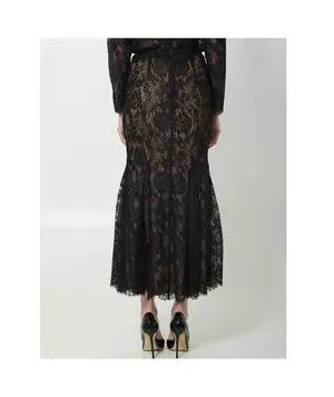SELF-PORTRAIT Lace Mermaid Midi Skirt